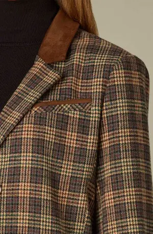 Wit & Wisdom Houndstooth Plaid Jacket