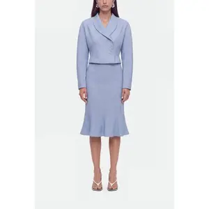 NOCTURNE Fishtail Midi Skirt - Blue