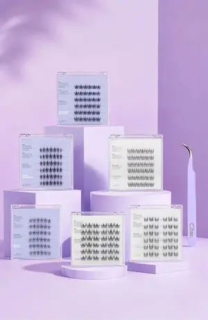 CHAR COSMETICS Dreaming Bunny Collection And Pixie Paw Collection Pre-glued Reusable Lashes With Curved Tweezer