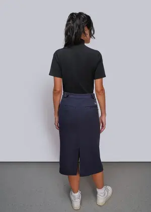 WILDFANG Essential Denim Utility Wrap Skirt