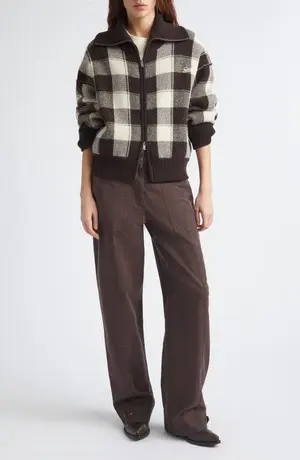 GOLDEN GOOSE Journey Wide Leg Workwear Pants - Mole