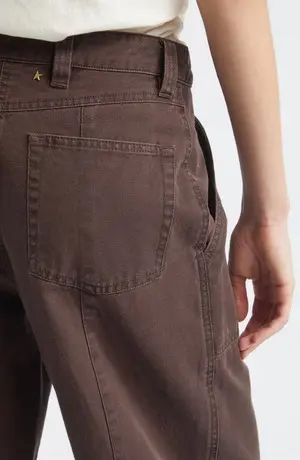 GOLDEN GOOSE Journey Wide Leg Workwear Pants - Mole