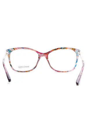 MARCIANO Floral Print Cat Eye Eyeglasses