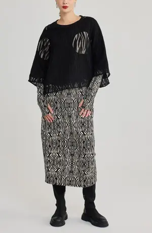 LUUKAA Ida Jacquard Top