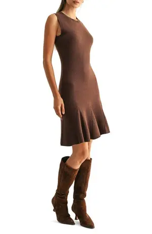 Adelyn Rae Gabrielle Flared Knit Minidress