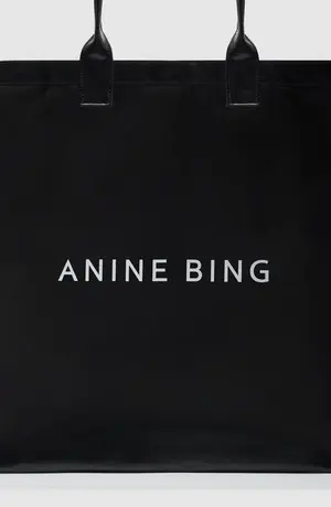 ANINE BING Leonie Coated Canvas Tote