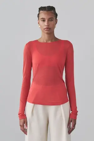 ARTEMIS DICIERO Dasha Longsleeve - Rouge