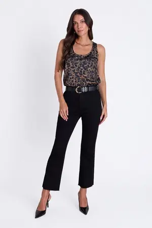 THE NOLI SHOP Kay Silk Top - Leopard