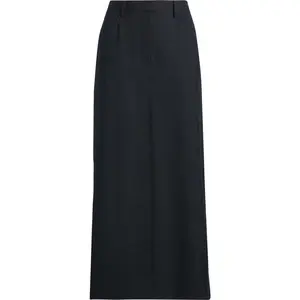 Theory Front Vent Wool Blend Maxi Skirt