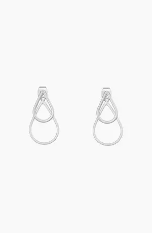 BEARFRUIT JEWELRY Tabitha Earring Jackets Vintage Layered Statement - Silver