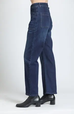 APNY Seamed High Waist Barrel Leg Jeans