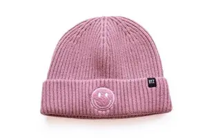 REY TO Z Smiley Beanie - Blush