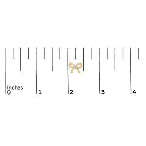 HAUS OF BRILLIANCE Gold Vermeil Diamond Accent Bow Earring