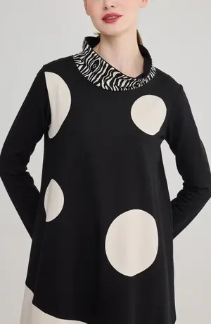 LUUKAA Giulia Mixed Printed Jersey Dress