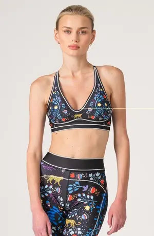 JESSIE ZHAO NEW YORK Amazon Rainforest Sports Bra
