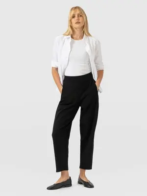 SAINT + SOFIA Barrel Leg Jersey Pant