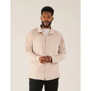 GLYDER Fairway Button Down - Oatmilk