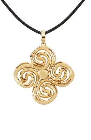 RETRO CHIC Eternal Spiral Pendant Necklace