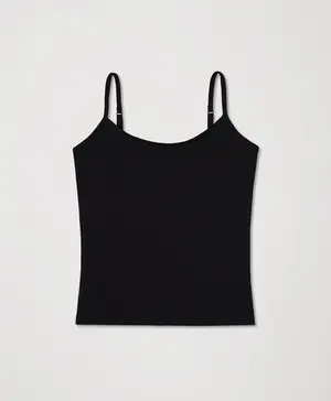 PACT Everyday Shelf Bra Camisole Made With Organic Cotton - Black
