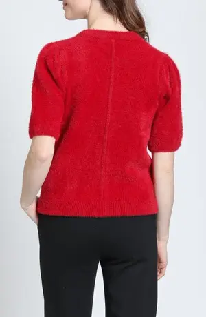 APNY Fuzzy Puff Sleeve Cardigan