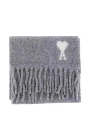 AMI Paris De Coeur Wool Scarf - Multicolor