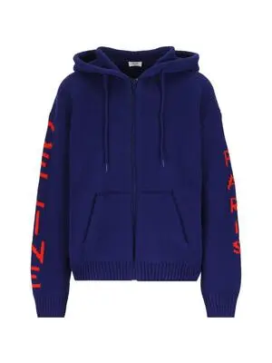 Celine Logo Wool Hoodie - Multicolor