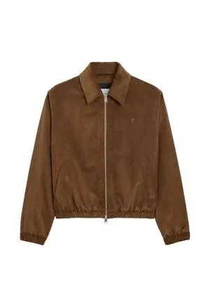 AMI Paris Velvet Cotton Blouson Jacket - Multicolor
