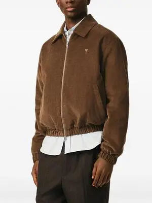 AMI Paris Velvet Cotton Blouson Jacket - Multicolor