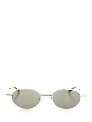 Alexander McQueen Oval Sunglasses - Silver