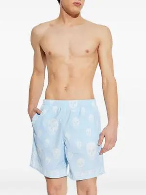 Alexander McQueen Swim Shorts With Skull Motif