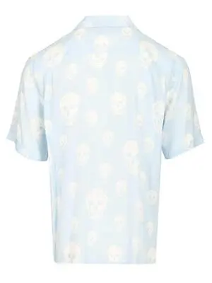 Alexander McQueen Printed Crepe De Chine Shirt
