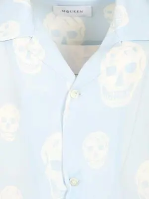 Alexander McQueen Printed Crepe De Chine Shirt