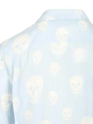 Alexander McQueen Printed Crepe De Chine Shirt
