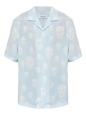Alexander McQueen Printed Crepe De Chine Shirt