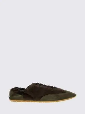 Saint Laurent Lewis Bicolor Suede Calfskin Low-top Sneakers