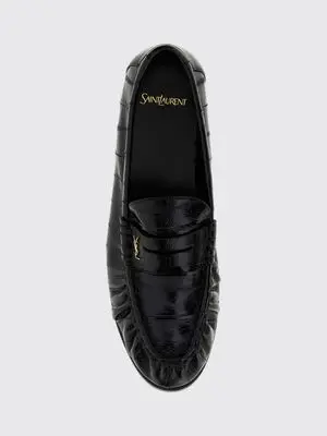 Saint Laurent Le Loafer Penny Loafers In Eel Leather With Monogram