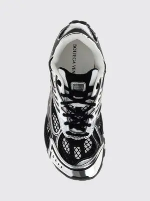 Bottega Veneta Orbit Technical Mesh Sneakers In A Bicolor Design - Black