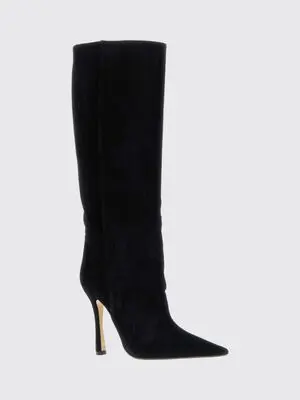 Gucci Naomi Suede Knee-high Boots With Stiletto Heel