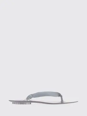 Alaïa Alaia Silk-blend Thong Sandals With Low Heel And Almond Toe