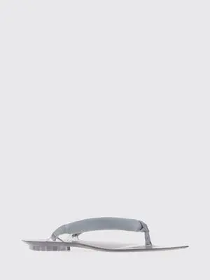 Alaïa Alaia Silk-blend Thong Sandals With Low Heel And Almond Toe