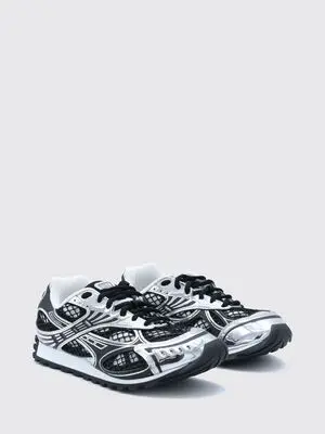 Bottega Veneta Orbit Technical Mesh Sneakers In A Bicolor Design