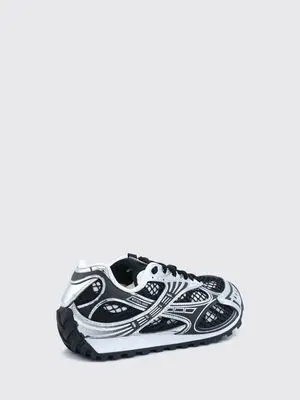 Bottega Veneta Orbit Technical Mesh Sneakers In A Bicolor Design