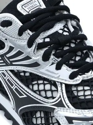 Bottega Veneta Orbit Technical Mesh Sneakers In A Bicolor Design