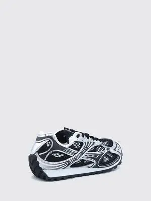 Bottega Veneta Orbit Technical Mesh Sneakers In A Bicolor Design - Black