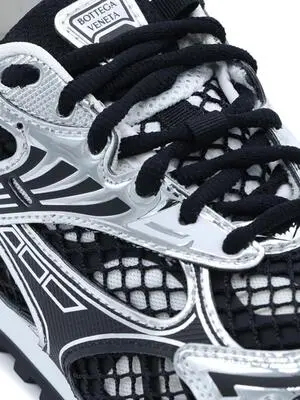 Bottega Veneta Orbit Technical Mesh Sneakers In A Bicolor Design - Black