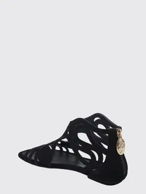 Emilio Pucci Suede Gladiator Sandals With Low Heel And Square Toe