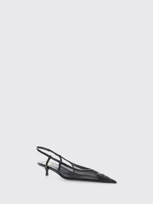 Saint Laurent Gaspar Mesh Slingback Pumps With Low Heel
