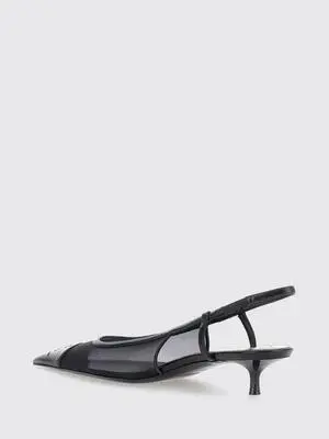 Saint Laurent Gaspar Mesh Slingback Pumps With Low Heel