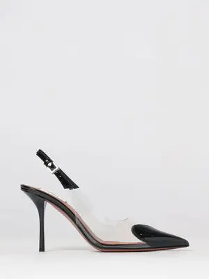 Alaïa Alaia Le Cå“ur Patent Leather And Pvc Slingback Pumps - Black
