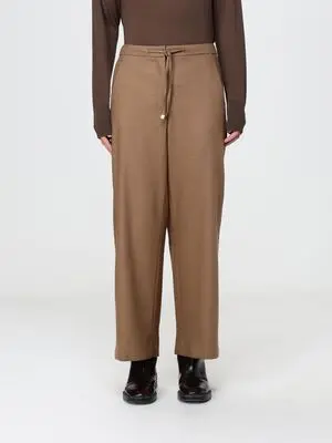 Max Mara Wide-leg Pure Wool Trousers With Drawstring Waist